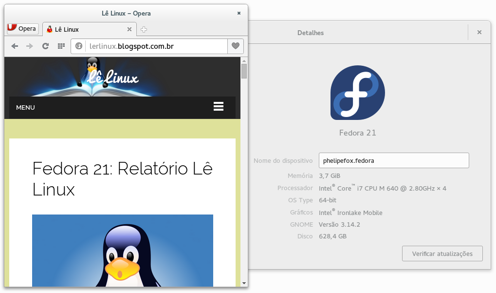 Instalando Opera 26 no Fedora utilizando o pacote .deb | Lê Linux